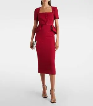 Roland Mouret Boucle Midi Dress