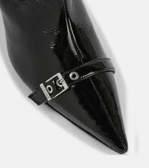 GANNI Eyelet Faux Leather Knee-high Boots