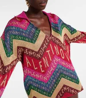 Valentino Garavani Logo Intarsia Sweater