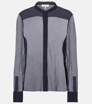 Chloé Silk Chiffon Button-down Shirt