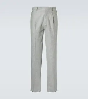 Zegna Wool Straight Trousers