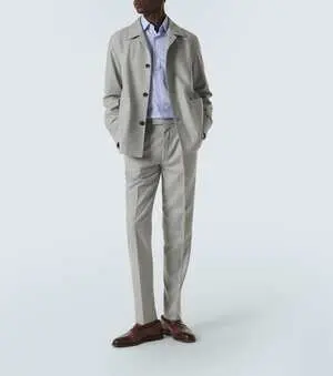 Zegna Wool Straight Trousers