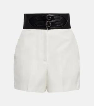 Alaïa Belted High-rise Shorts