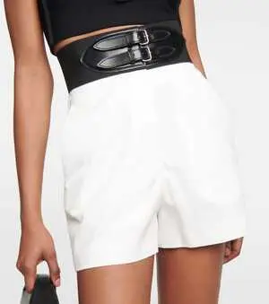 Alaïa Belted High-rise Shorts