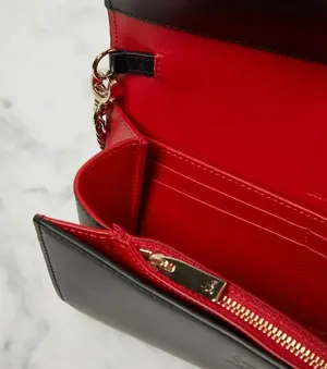 CHRISTIAN LOUBOUTIN Leather Wallet On Chain
