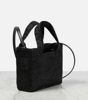 Loewe Raffia Top-handle Bag - Black