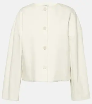 FFORME Dev Cropped Denim Jacket - White
