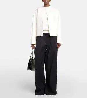 FFORME Dev Cropped Denim Jacket - White