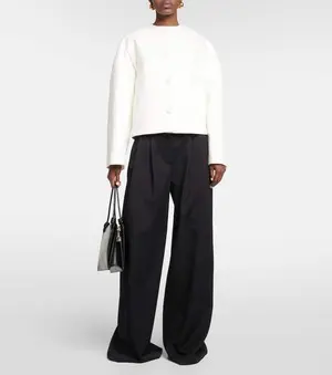 FFORME Dev Cropped Denim Jacket - White