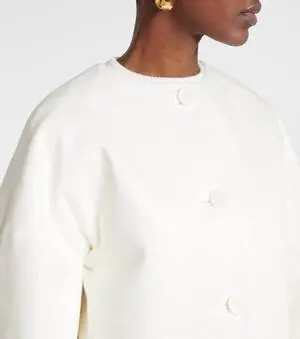 FFORME Dev Cropped Denim Jacket - White