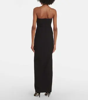 Roland Mouret Strapless Crepe Gown