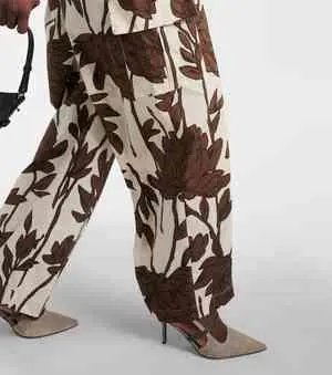 Brunello Cucinelli Printed Cotton Poplin Cargo Pants - White