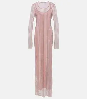 Sportmax Embellished Mesh Gown