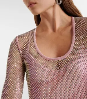 Sportmax Embellished Mesh Gown
