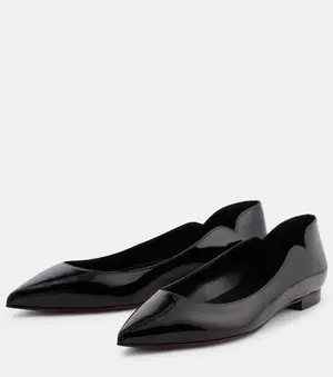 CHRISTIAN LOUBOUTIN Hot Chick Leather Ballet Flats