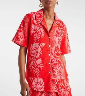 ALEMAIS Martha Printed Cotton-blend Shirt