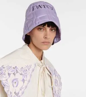 PATOU Logo Quilted Bucket Hat