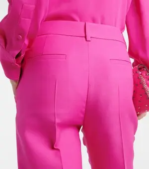 Valentino Garavani Crepe Couture Wool Wide-leg Trousers