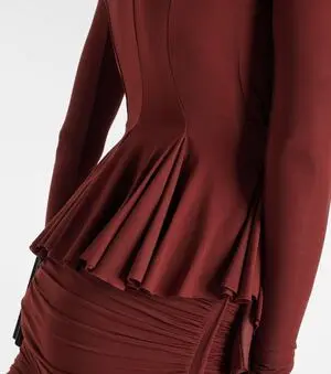 Rick Owens Hollywood Cupro-blend Wrap Jacket - Brown