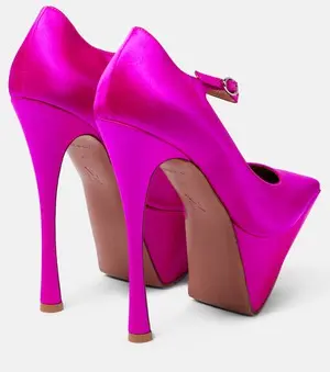 Amina Muaddi Yigit Platform Pumps