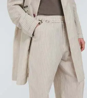 Undercover Pinstripe Wide-leg Trousers