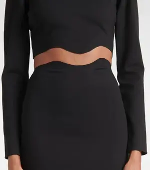 Staud Corde Scalloped Crop Top