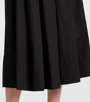 Ulla Johnson Aurelie Pleated Cotton Midi Dress