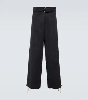 JIL SANDER Virgin Wool Wide-leg Pants