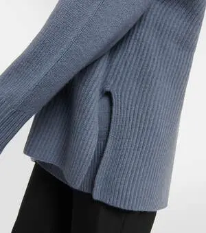 JOSEPH Ribbed-knit Cashmere Top