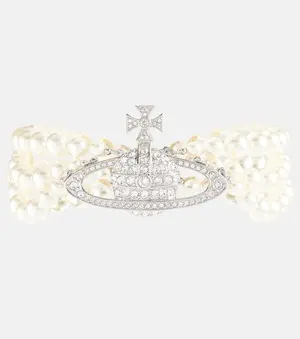 VIVIENNE WESTWOOD Embellished Choker - Silver
