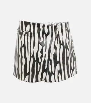 Coperni Zebra-print Wrap Miniskirt