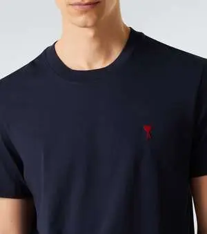 AMI Paris De Cœur Cotton T-shirt - Blue