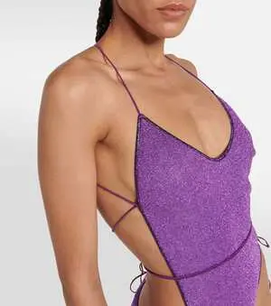 Oseree Lumiere Scoop Neck Swimsuit - Purple