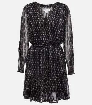 Velvet By Graham & Spencer Printed Chiffon Minidress