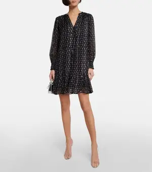 Velvet By Graham & Spencer Printed Chiffon Minidress