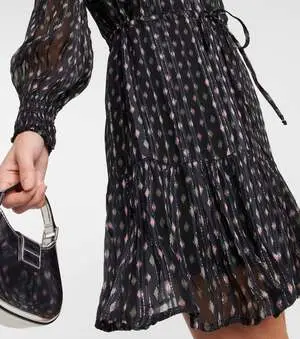 Velvet By Graham & Spencer Printed Chiffon Minidress