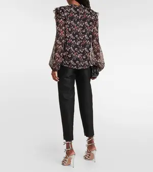 Giambattista Valli Printed Silk Blouse