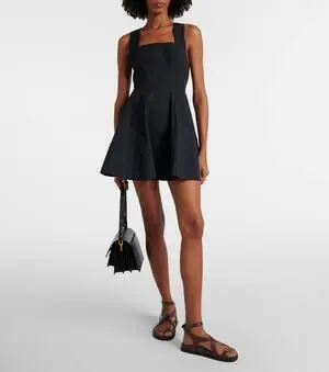 Staud Mini Teresa Cotton Minidress