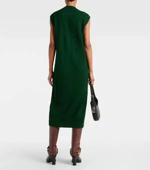 Burberry Argyle Wool Maxi Dress