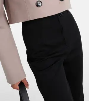 Alaïa High-rise Gabardine Leggings
