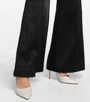 GIANVITO ROSSI 105 Silk Pumps - White