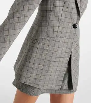 GANNI Checked Blazer