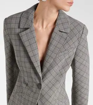 GANNI Checked Blazer