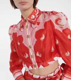 Zimmermann High Tide Eyelet-trimmed Shirt