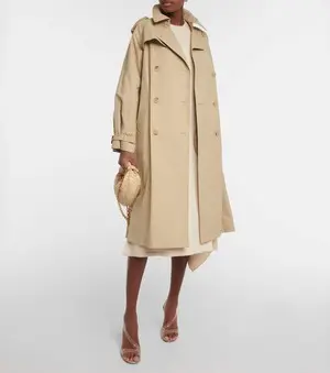 NILI LOTAN Tanner Cotton-blend Trench Coat