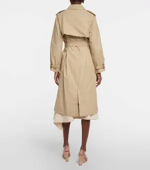 NILI LOTAN Tanner Cotton-blend Trench Coat