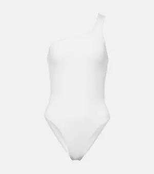 Isabel Marant Sage Cutout One-shoulder Swimsuit - White