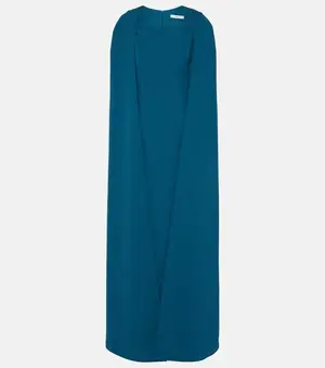 Safiyaa Cinza Caped Gown