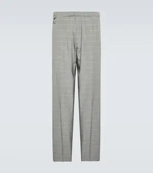 UNDERCOVERISM Checked Silk-blend Trousers