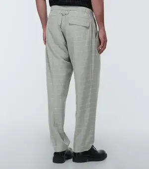 UNDERCOVERISM Checked Silk-blend Trousers